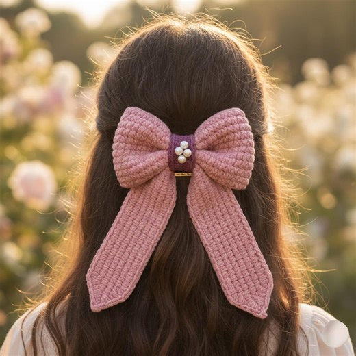 Coquette Crochet Pattern PDF, Crochet Bow Pattern, Easy Beginner Crochet Hair Bow Pattern, Dark Coquette Bow Hair Clips, Instant Download - Etsy UK