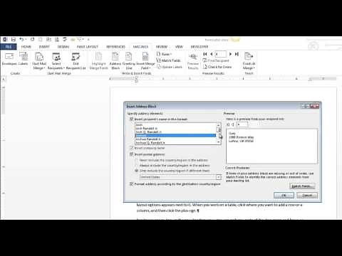 Mail Merge - Create a Form Letter - Word 2013