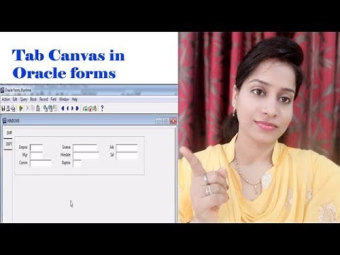 How to create tab canvas in oracle forms | Oracle apps