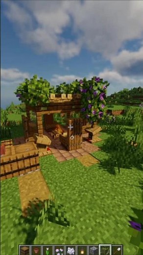 Outdoor Seating Minecraft Design