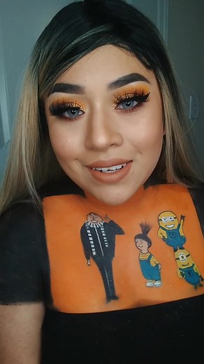 MINIONS ❤️☺️#bodypaint #minions #minionsmakeup #makeup #fyp #parati