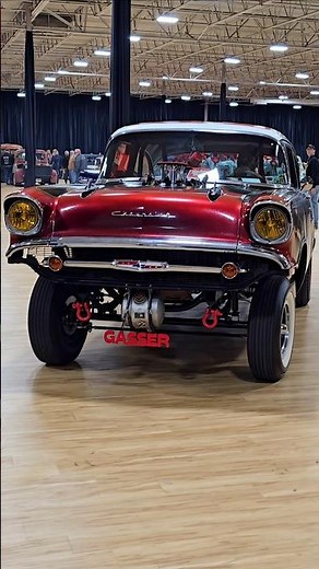 1957 Chevrolet Gasser Classic Car Drive By Engine Sound Shiny Rust Hot Rod Spectacular 2025