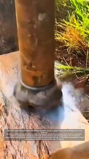 Heavy-Duty Rock Boring – Outdoor Construction Demo!
