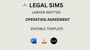 LLC Operating Agreement Template | Lawyer-drafted Editable Form | Instant Download LLC Agreement PDF - Etsy Canada