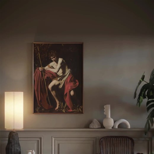 Saint John The Baptist In The Wilderness Gallery Wall Art Print Vintage Christian Oil Painting Poster Aesthetic Living Room Home Decor#2900