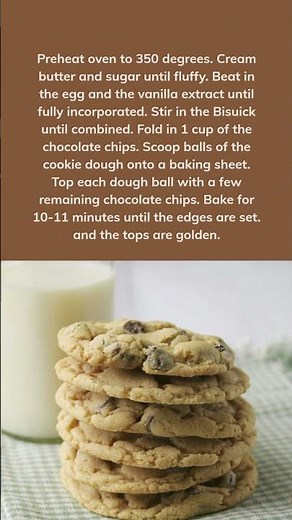 Chocolate Chip Bisquick Cookies-(Soft and delicious)