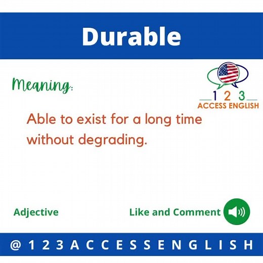 Durable: Understanding the Meaning and Usage