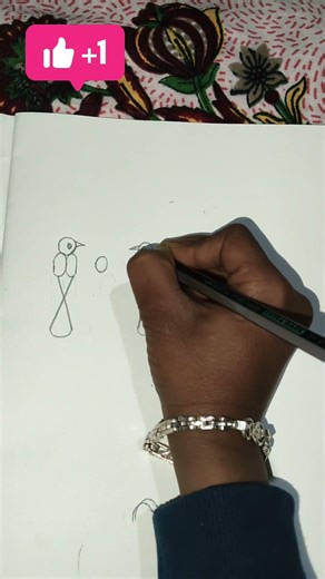 cute bird drawing 👍🙏#pencildrawing #easy process #art