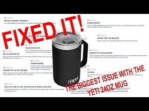 I fixed the BIGGEST issue on the YETI 24oz travel mug