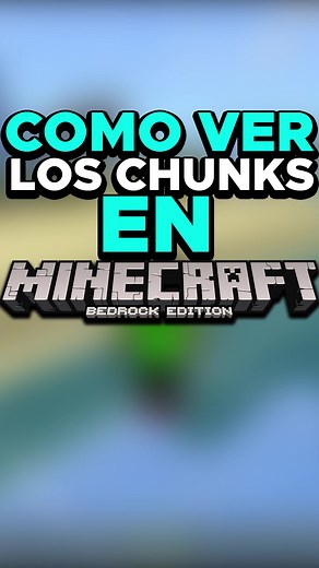 ¿Como ver los chunks en Minecraft Bedrock? #chunks #minecraftpe #tutorial #textura