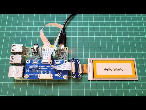 Interfacing e-Paper Display Using Raspberry Pi #raspberrypi