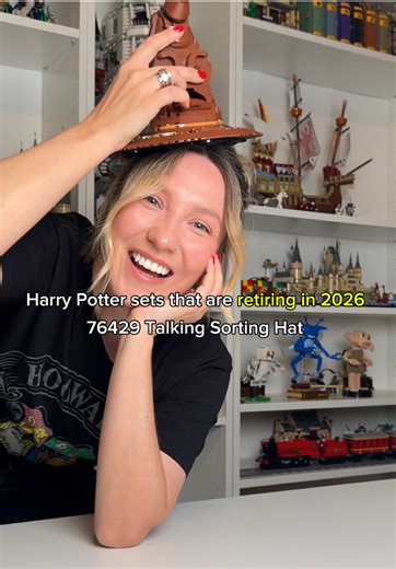 Harry Potter sets that are retiring in 2026 💔 76417 Gringotts Wizarding Bank 76429 Talking Sorting Hat 76435 Hogwarts™ Castle: The Great Hall 76443 Hagrid & Harry’s Motorcycle Ride 76448 Fawkes: Dumbledore’s Phoenix 76425 Hedwig at 4 Privet Drive And may be retired by the end of the year: 76437 The Burrow 76442 Hogwarts Castle: Charms Class 76445 Hogwarts Castle: Herbology Class 76446 Knight Bus Adventure 76447 Hogwarts Castle: Flying Lessons 30724 Dumbledore’s Office #lego #legoharrypotter #le