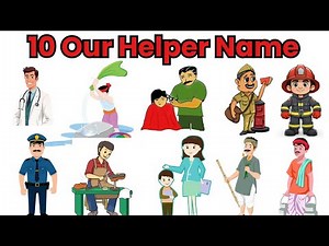 10 Our Helpers Name||10 Community Helpers Name In English And Hindi||Study Alarm For Kids