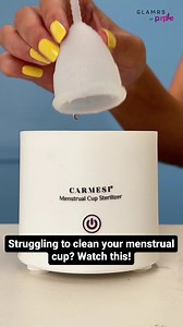 Struggling to clean your menstrual cup? Try a cup wash or sterilizer for hygienic and sanitary cleaning! | Glamrs