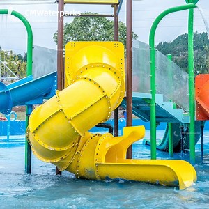 [Hot Item] Customizable Water Park Equipment Fiberglass Water Slide Pool Slide for Kids