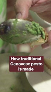 175K views · 2.8K reactions | Making traditional Genovese pesto requires garlic, pine nuts, sea salt, parmesan, pecorino cheese, olive oil, and the finest basil in the world. #insiderfood #food #pesto #Italian #Genovesepesto | Insider Food | Facebook