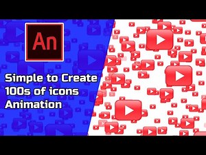 Adobe Animate CC Tutorial, Simple to Create Advanced icon Animation | 100s of icons animation