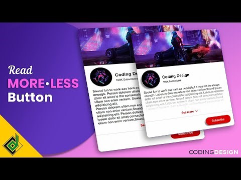 See More See Less Functionality With Fading Text - HTML CSS & JavaScript