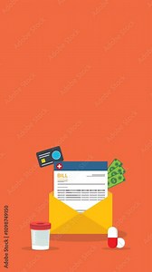 Hospital Medical Billing Service with Health Insurance Form for Hospitalization or Treatment