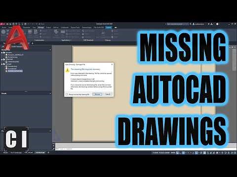 How to RECOVER Lost AutoCAD Drawings in Seconds!