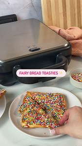 This family favourite just got even better! 🧚✨ 👩‍🍳 Sunbeam Appliance 👩‍🍳 Turbo Crunch Toastie Machine 🌈 Ingredients 🌈 8 slices of white bread 2 tbsp cream cheese 1 tbsp maple syrup 100s & 1000s Butter #Sunbeam #LiveMoreEffortless #TurboCrunchToastieMaker | Sunbeam Australia and New Zealand