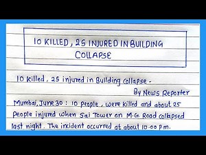 Report Writing | Write a Newspaper Report in English | report Writing for SSC | HSC | CBSE | ICSE