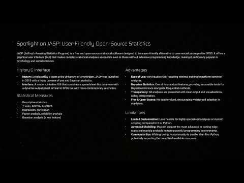 Statistical Softwares