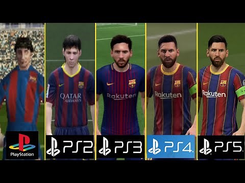 PS1 vs PS2 vs PS3 vs PS4 vs PS5 Graphics and Gameplay Comparison (FIFA Series)