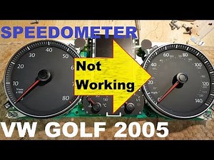 VW Golf 2005 speedometer not working. Fault finding and repair...