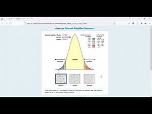 Average Nearest Neighbor analysis example in ArcGIS