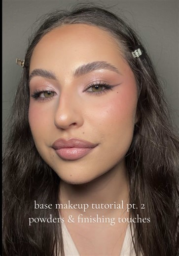 base makeup tutorial pt. 2 powders & finishing touches @COVERGIRL clean fresh pressed powder in the shade translucent @aboutface the curtain call loose powder in the shade finale @Maybelline NY city bronzer in the shade 200 @YSL Beauty make me blush powder blush in the shade 42 @beaubble x @Rudi Berry 🍓 berry freckled pen @ONE SIZE BEAUTY turn up the base foundation powder in the shade stage white @Fenty Beauty killawatt highlighter in the shade wattabrat @Haus Labs bio-radiant glassy highlight