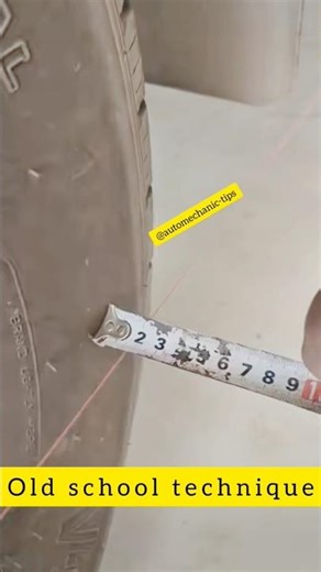 old school wheel alignment technique #repair