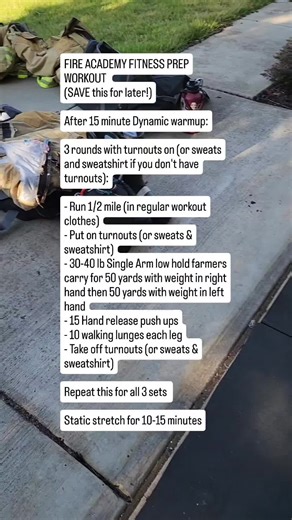 Most people try to get in shape during the fire academy. The candidates who succeed prepare before it starts. Structured training, conditioning for long days, and mobility work make a big difference. If you want a clear starting point, check out the link in my bio and I’ll send my free Fire Academy Fitness Prep Guide.