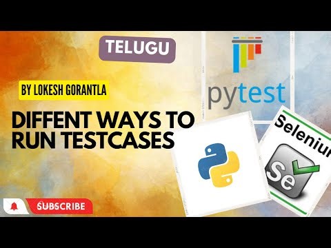 Part 5: Different ways to Run Test cases in Pytest | Python Selenium | Telugu