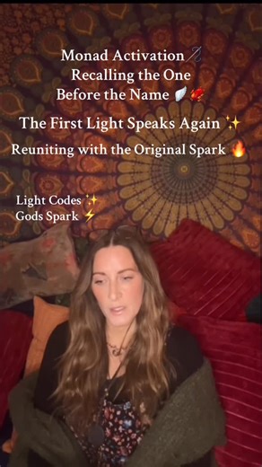 House of Ashura on Instagram: "The Monad ✨ The golden origin before all division. The undivided flame. The first spark🕯️ The I AM that lives before identity, before programming, before name.✨ This is not a concept. It is a frequency. And it lives inside you.🪞 When you call upon the Monad, you are calling yourself home 💛 not to who you became, but to who you’ve always been.🪡 I’ve been deep in the weave lately… threading the divine into pages, 📜🪽 stitching memory into matter,🪡✨ and listenin