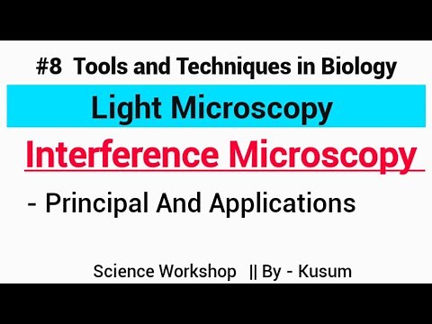 Interference Microscopy || Light Microscopy || MSc zoology final || Science Workshop|| By kusum