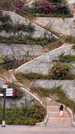 🇻🇳 8-DAY ITINERARY • VIETNAM (South → Central) 👉 Day 1-2: Ho Chi Minh City Base: Ho Chi Minh City • Explore the city’s highlights: Ben Thanh Market, Notre Dame Cathedral, Central Post Office, Nguyen Hue Walking Street. • Optional: Cu Chi Tunnels or a Mekong Delta day trip. • Evening: Rooftop bars or a street food tour to experience Saigon’s vibrant nightlife. 👉 Day 3-5: Phu Quoc Base: Phu Quoc Island • Relax on white-sand beaches, join an island-hopping or snorkeling tour, ride the Hon Thom 