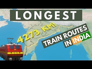 TOP 10 LONGEST Train Routes in INDIA | 3D Map