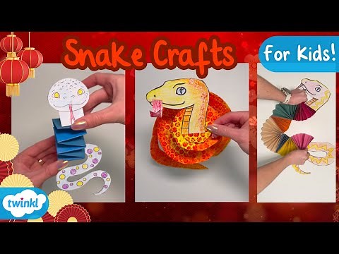 Year of the Snake Crafts for Kids! | Year of the Snake 2025