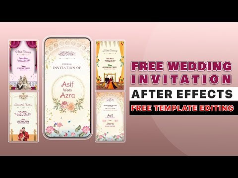 LIVE: How to Make a Stunning Wedding Invitation Video | Free Template Editing