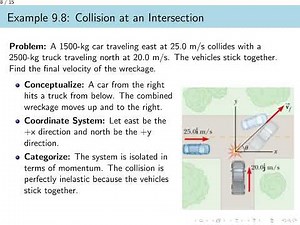 9.5 Collisions in Two Dimensions