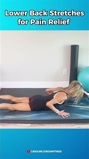 8 Minute Lower Back Stretches for Pain Relief | Gentle Daily Back Mobility Routine #carolinejordan