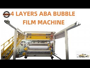 Ultimate 4-Layer ABA Bubble FILM Machine DEMO – See How It Works bubble film making machine