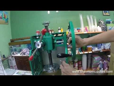 Fujimarca MC-711 Manual Shave Ice Machine Instructions