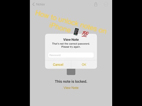How To Fix Notes Forgotten Passcode On iPhone/iOS