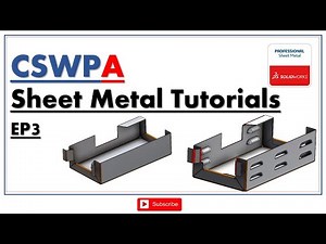 CSWP Advance Sheet Metal sample question | CSWPA-SM | EP - 3