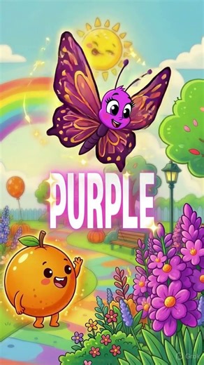 Learn Colors for Kids 🌈 | Orange, Purple, Pink #shorts