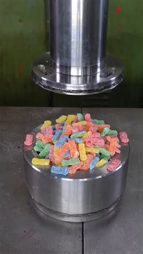 chocolate candy Vs Hydraulic Press 🍫 #hydraulicpress #funny