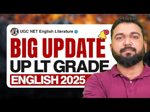 UP LT Grade English 🎯New Official Update By Vineet Pandey Sir | 👉🏻Important For English Students 👍