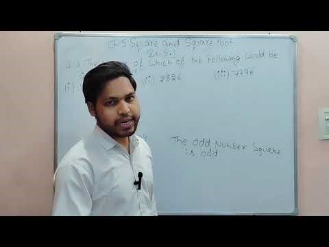 Class-8 ch-5 Square and square root ex-5.1(part-1)